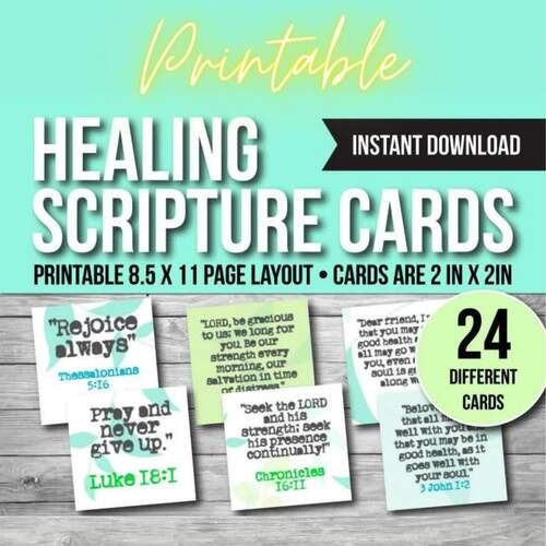 Bible Verse Cards, Daily Affirmations Cards Printable, Daily Prayer ...