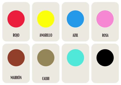 16 English-Spanish Flashcards | Colours by The Digivita | TPT