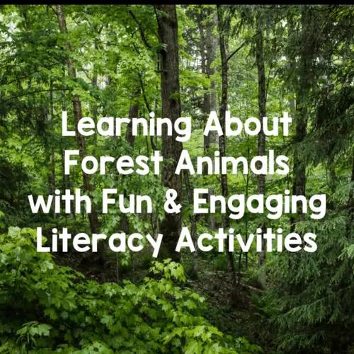 Forest Animals Literacy Activities for Preschool & PreK - Literacy Centers