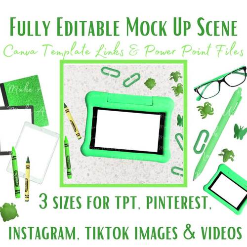 Digital Task Cards and Activity images images in Green Scene - Moveable ...