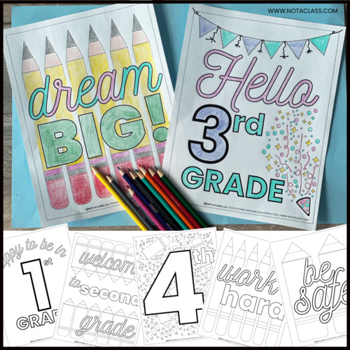 Back to School Activities, Coloring Pages & Posters, First Day of ...