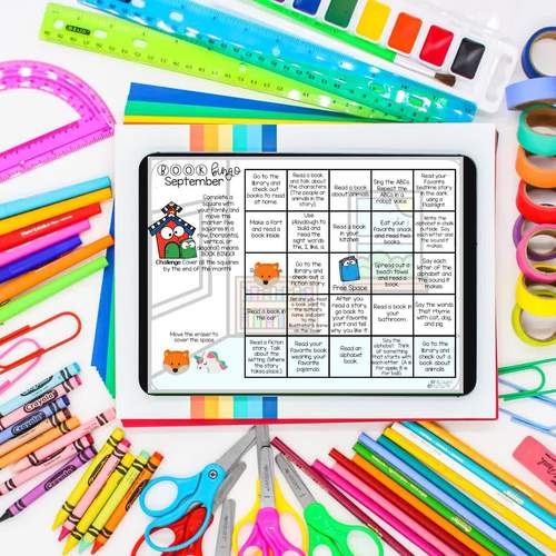 September Book Bingo Digital Reading Board | Google Slides by My Day in K