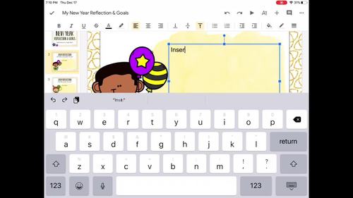 New Years 2024 Resolution & SMART Goals, Craftivity, Digital & Printable