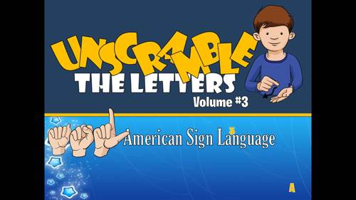 ASL Unscramble The letters Jeopardy Bundle-Money Saver! by Handy ...