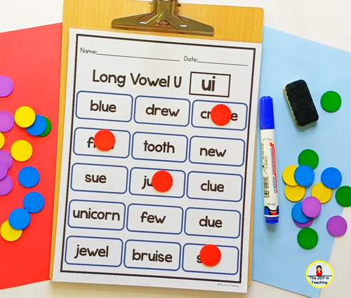Long Vowel Word Hunt Worksheet by The Joy in Teaching | TpT