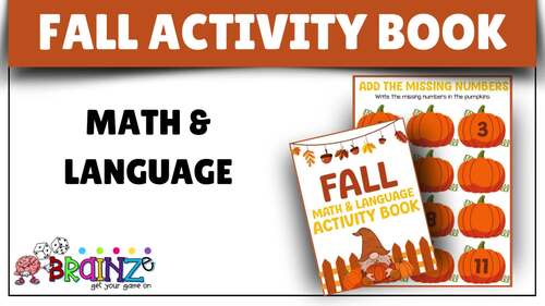 Fall Activity Book | Autumn Math & Literacy Worksheets | 45 NO PREP ...