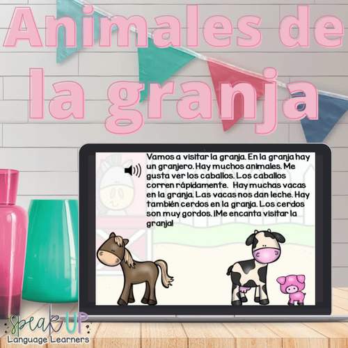 Bilingual Farm Animal Reading Comprehension | Printable & Boom Cards w ...
