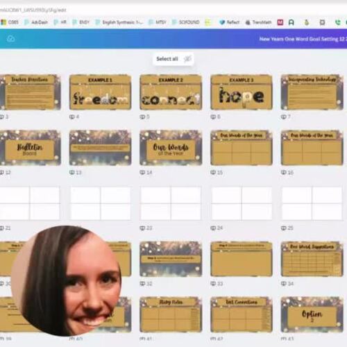 One Word New Years Resolution Activity 2025 Digital Goal Setting Project