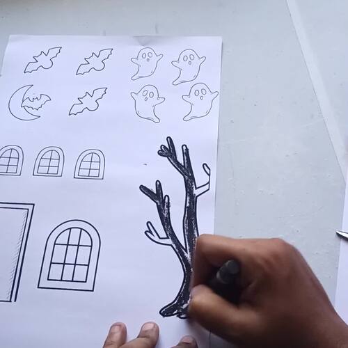 Halloween Craft, Build the Haunted House , Halloween activity by ...