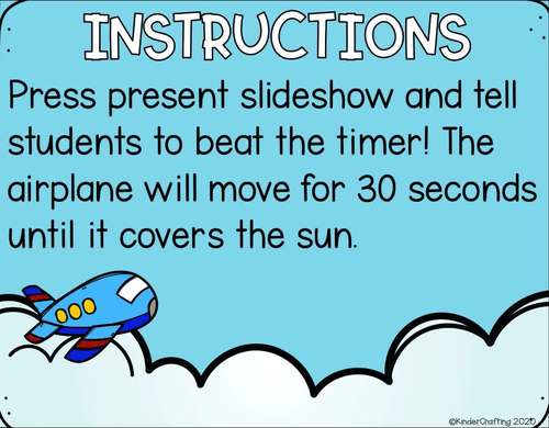 Beat the Timer - Letter and Sound Recognition by KinderCrafting | TPT