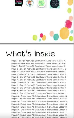 ABC Countdown Resources for End of Year by MamaTeachesStore | TPT