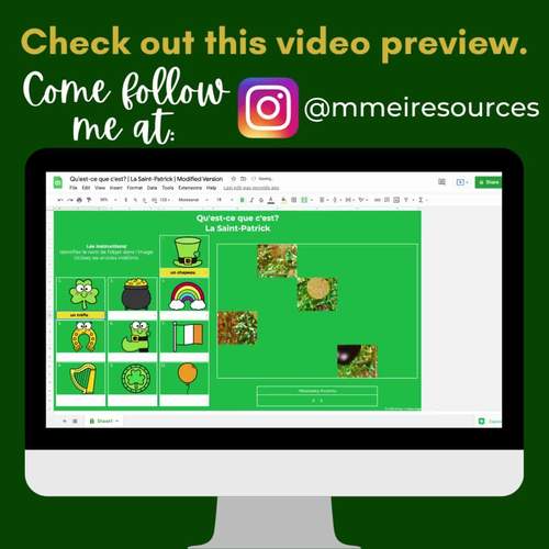 Qu’est-ce que c’est? | La Saint-Patrick | Vocabulary | Pixel Art Fun