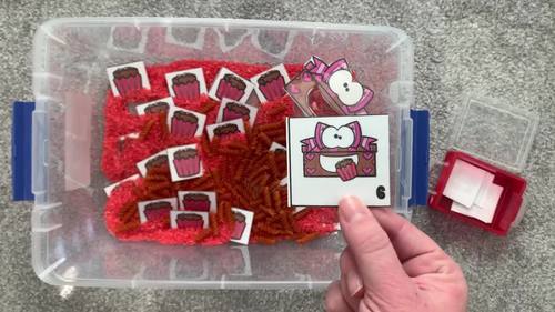 Valentine's Day Counting Sensory Bin Activity for Kindergarten and ...