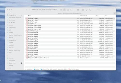 VB-MAPP Task Cards: Function, Feature, and Class Level 3 by The Autism ...