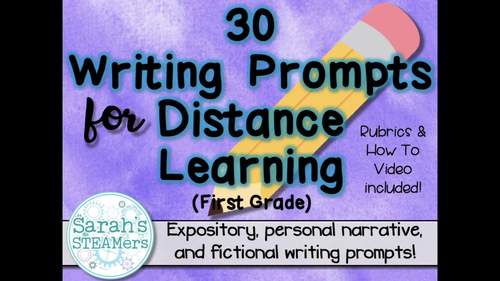 Distance Learning Expository and Narrative Writing Prompts (Google ...