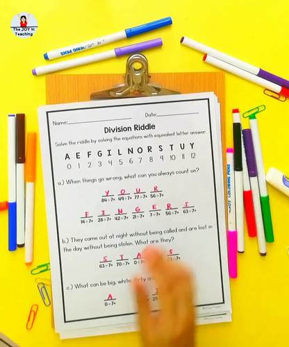 division-riddle-worksheet-by-the-joy-in-teaching-tpt