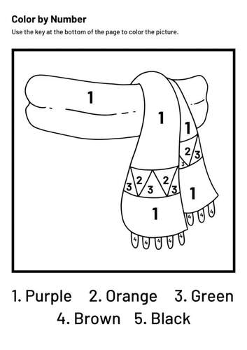 Winter Coloring Pages | Parts of Speech Color by Number | TPT