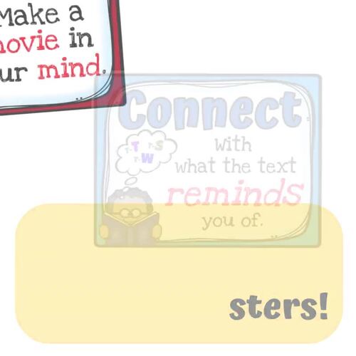 Reading Comprehension STRATEGIES Anchor Chart Posters FICTION Gr 3 4 5