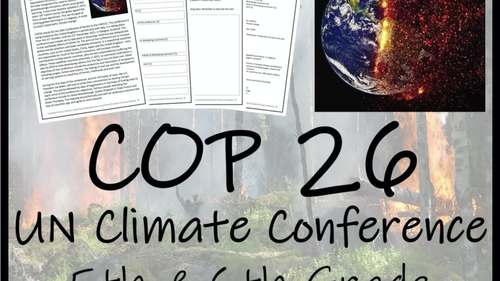 COP 26 Climate Change Conference Close Reading Comprehension | 5th ...