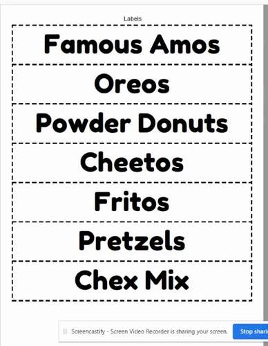 Snack Vending Machine Vocational Skills Stocking Practice & Work Task ...