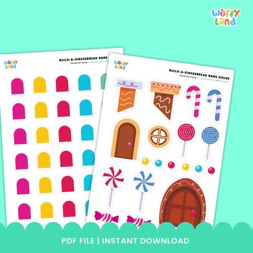 Make Your Own Gingerbread House Craft | Christmas Cut and Paste Activity