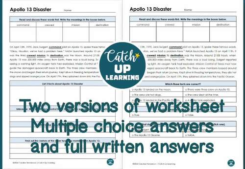 APRIL Spring Test Prep Reading Passages Main Idea Comprehension Inference