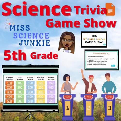 5th Grade Science Review Interactive Game Show | Test Prep Game | TPT
