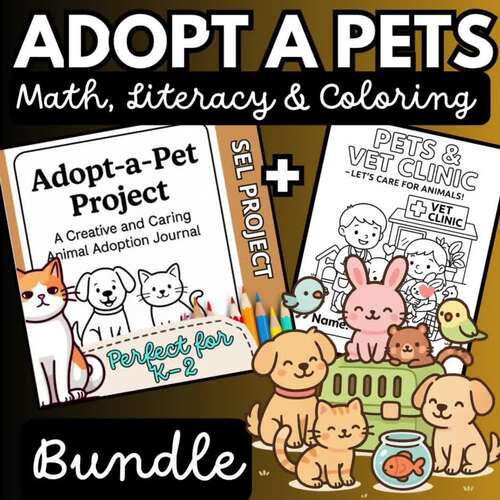 Adopt-a-Pet & Vet Clinic Bundle | Writing, SEL & Dramatic Play ...