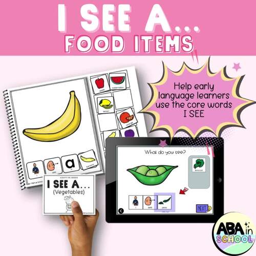AAC Core Vocabulary Activities See FOOD Adaptive books special ...