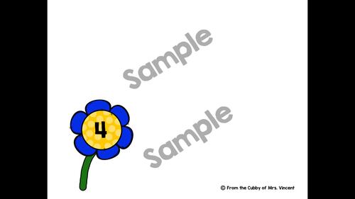 Flower and Bugs Counting Practice 0-20 Low Prep by From the Cubby