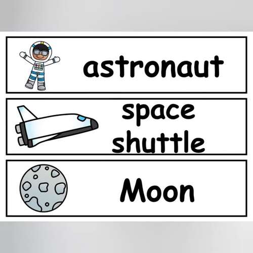 Astronauts & Space Dramatic Play, Centers and Worksheets | TPT
