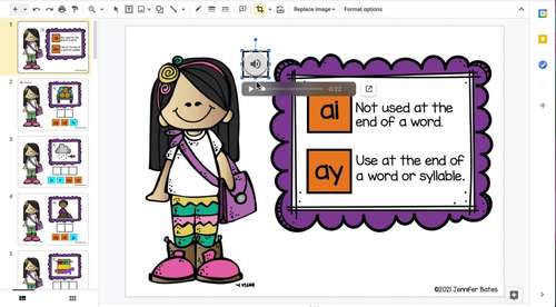 ay & ai Vowel Teams Build It! Google Slides Distance Learning by ...