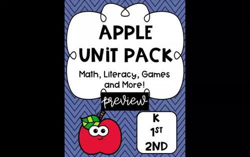 Apple Unit Pack - Math, Literacy, Games and More! by Allison Utter