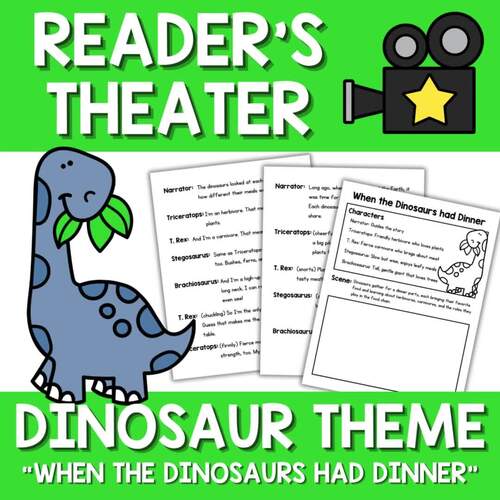 Dinosaur Readers Theater Activity | Fun Reading Skit Play | Oral ...
