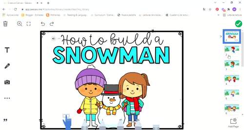 Digital Winter: How to build a snowman | Google Slides | Seesaw | PPT