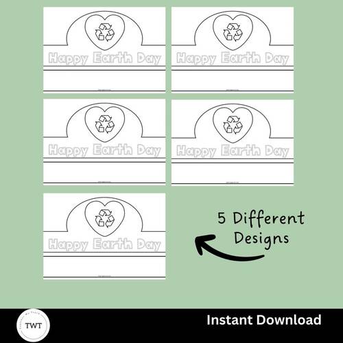 Earth Day Crown Template, Decorate a Crown by Together We Teach AU