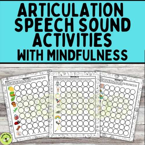 Articulation Speech Therapy Printables | R, S, L, SH, CH, TH & Blends ...