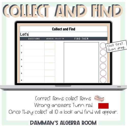 Editable Self-Checking Look and Find templates | for Google sheets™