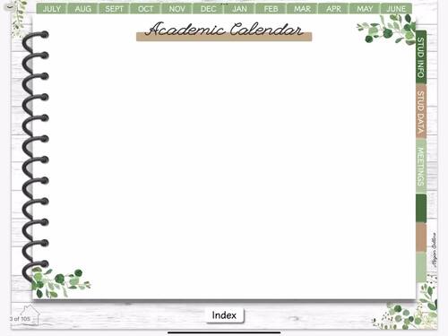 Farmhouse Digital Planner Undated and Hyperlinked by Megan Collins
