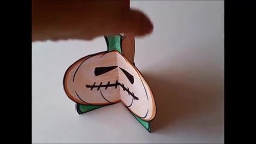 3D Card Halloween Pumpkin Bilingual Calabaza tarjeta by Smile World ...