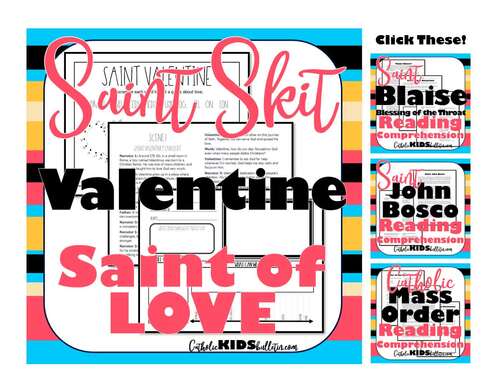 Saint Valentine Readers Theater Skit: Play about a Catholic Saint: Easy ...