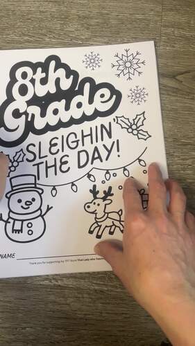 8th Grade December Early Finisher Activities Bundle | Literacy, Math ...