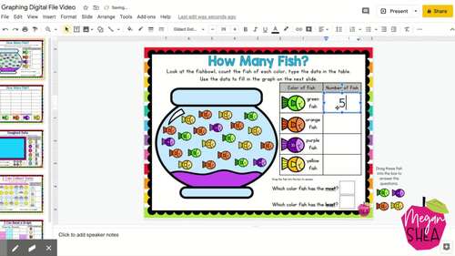 Kindergarten Math Digital Graphing and Data for Distance Learning Google