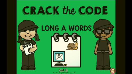 LONG VOWEL -AIL CRACK THE CODE POWERPOINT, TASK CARDS and RECORDING SHEET