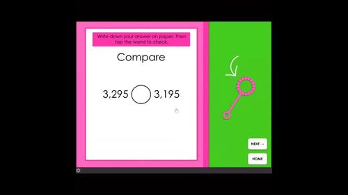 Compare Numbers Place Value Self-Checking Game | TPT