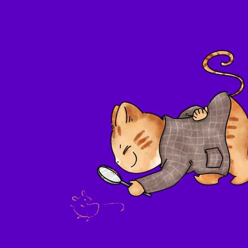 Detective Kitty Clipart Set – Cute Cat Detective 7 Poses + Bonus Snacks ...