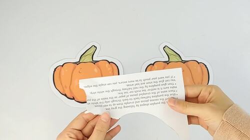 Pumpkin Craft for Fall Activities, Bulletin Board Decorations and ...