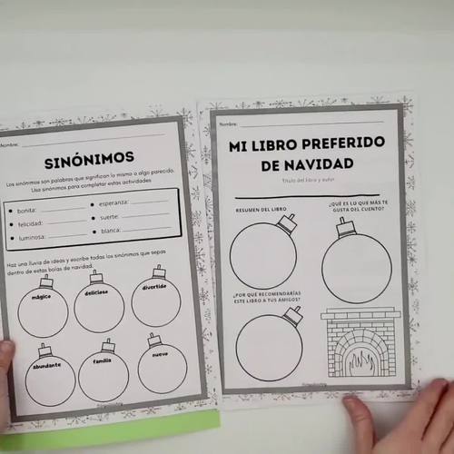 Cuaderno con actividades de navidad - Spanish packet Christmas - 2/3
