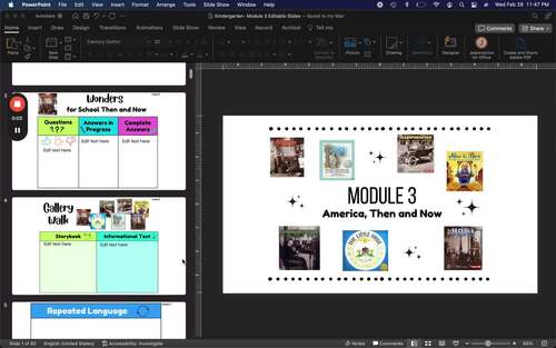 Kindergarten Wit and Wisdom EDITABLE Module 3 Powerpoint Slides ...