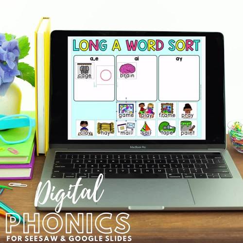 Digital Phonics Activities BUNDLE | Digital Word Work Activities Digital Phonics Activities BUNDLE | Digital Word Work Activities